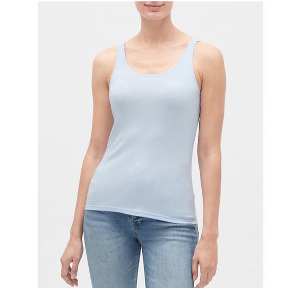 GAP | Tops | Gap Pure Blue Favorite Tank Top Medium | Poshmark